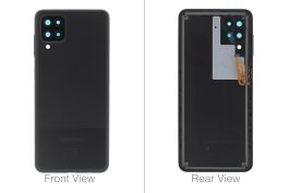 Official Samsung Galaxy A12 Nacho SM-A127 Black Rear / Battery Cover ...